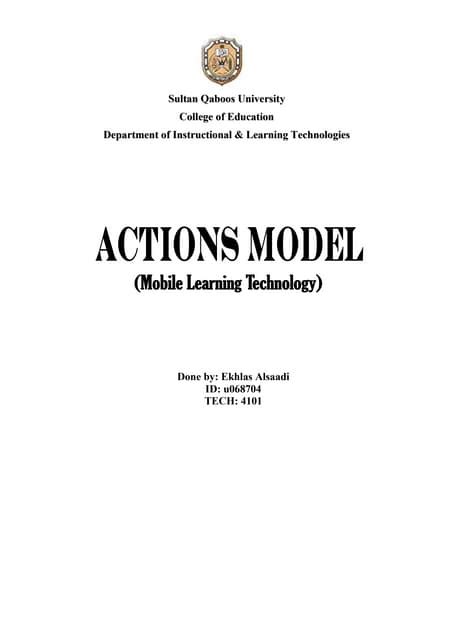 actions model pdf