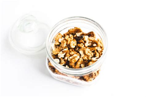 Glass jar of shelled raw walnuts on white background - Creative Commons ...