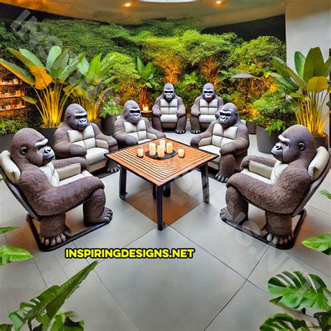 These Gorilla Patio Sets Are The Quirkiest Way To Elevate Your Patio
