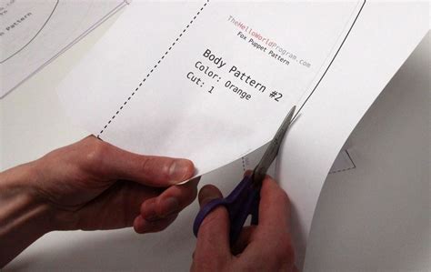 How To Make A Puppet Pattern Materials For A Fox Artofit