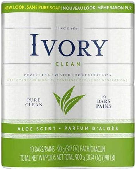 Ivory Bar Soap Aloe Scent 3 17 Ounce Pack Of 10 Bath Soaps Beauty And Personal