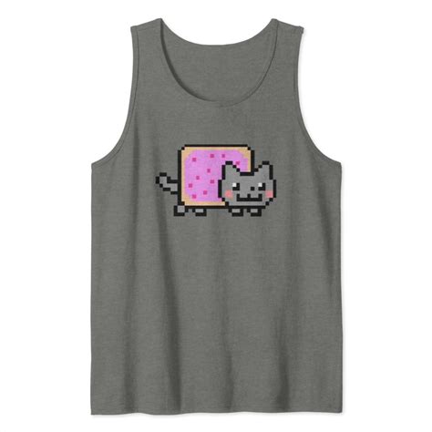 Nyan Cat Nyan Cat Rainbow Tank Tops Sold By Arseny Merzlyakov SKU