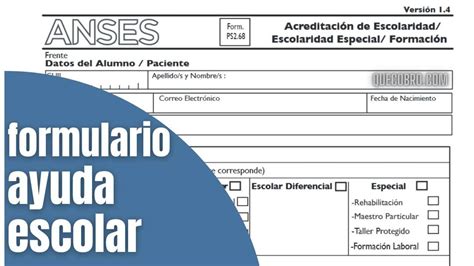 Anses Formulario Escolar Actualizado Septiembre 2023