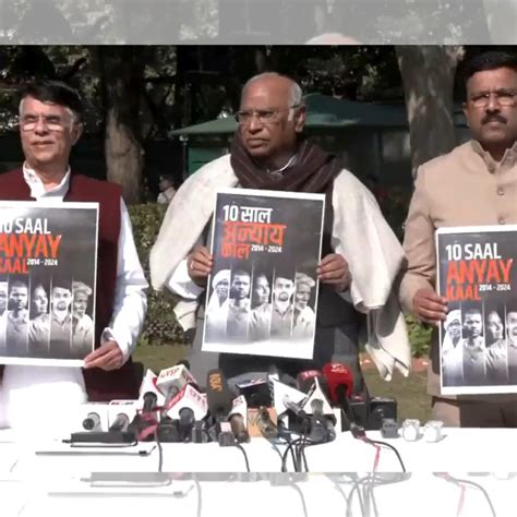 Congress President Mallikarjun Kharge Has Released A Black Paper