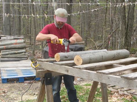 Inoculating Logs Cornell Small Farms