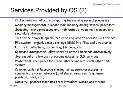 Cse 370 Introduction To Operating Systems Ppt