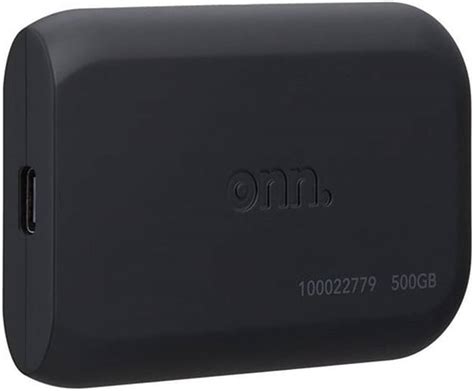 Onn External Portable Solid State Drive Gb Storage Usb Powered
