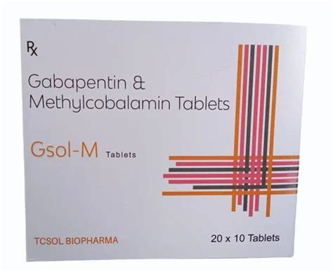 500mcg Gabapentin Methylcobalamin Tablet At Rs 3380 Box In Panchkula Id 2851488230562