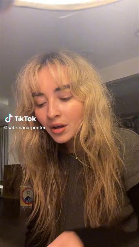 Sabrina Carpenter Tiktok Video In Sabrina Carpenter Sabrina Singer