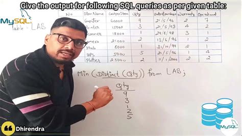 Mysql Numerical Question Part 2 How To Get Output With Max Min