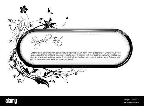 Illustration Of Floral Frame With Text Stock Vector Image Art Alamy