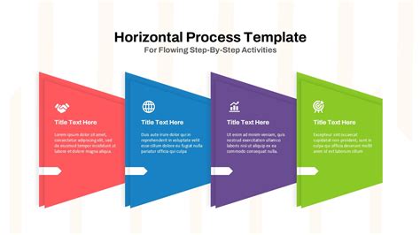 6 Step Horizontal Flow Diagram PPT And Google Slides Template SlideKit