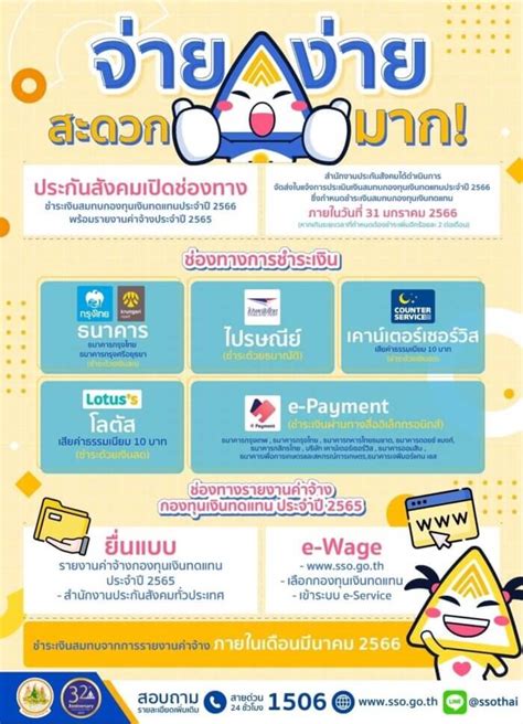 รวมช่องทาง จ่ายเงินสมทบกองทุนเงินทดแทน ครบจบที่นี่