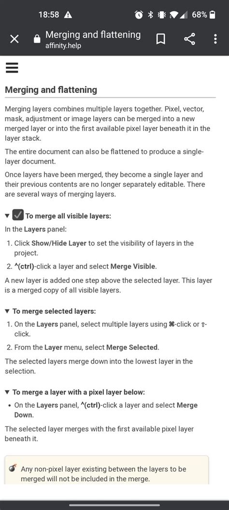 Affinity Designer Merge Layers Design Talk