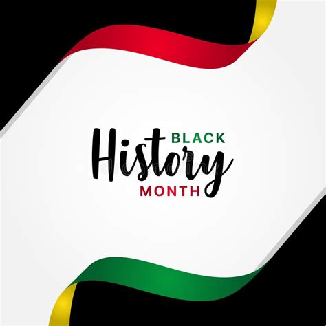 Black History Month Vector Design For Banner Or Background Stock Vector