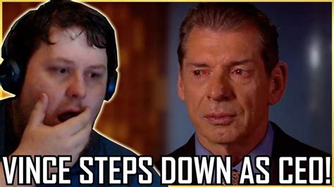 Vince Mcmahon Steps Down As Ceo And Chairman Of Wwe Youtube