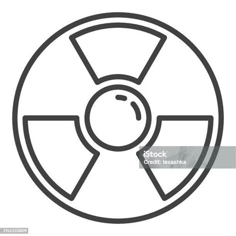 핵 방사선 벡터 위험 구역 가는 선 아이콘 또는 기호 0명에 대한 스톡 벡터 아트 및 기타 이미지 0명 개념 경계 표지