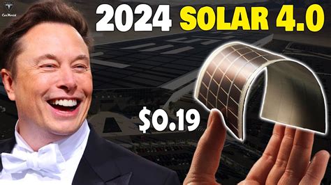 Elon Musk Revealed All New Solar Panels For 2024 Renewable Energy