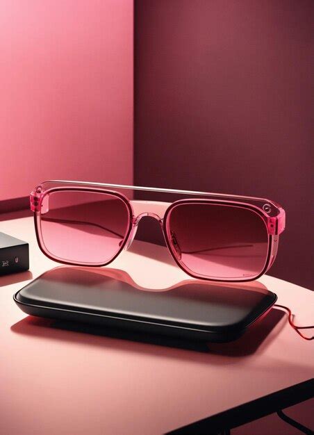 Premium Photo Stunning Pink Glasses