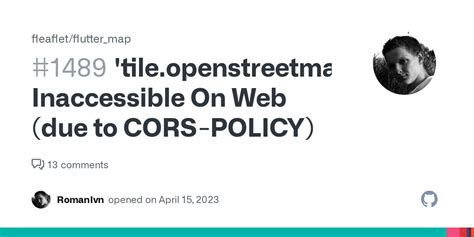 Tile Openstreetmap Org Inaccessible On Web Due To Cors Policy Issue Fleaflet