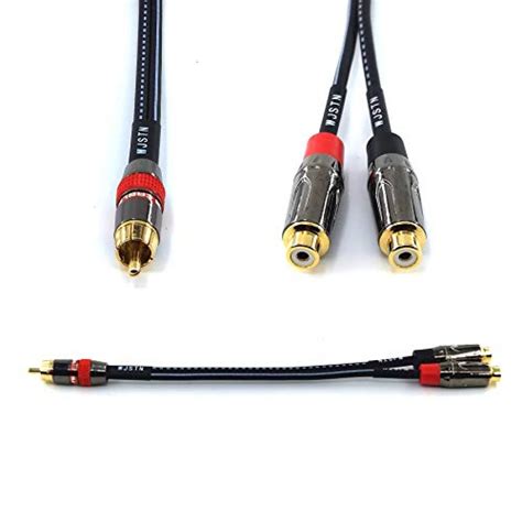 Cable Rca Macho A Splitter Rca Hembra Wjstn 8 Negro