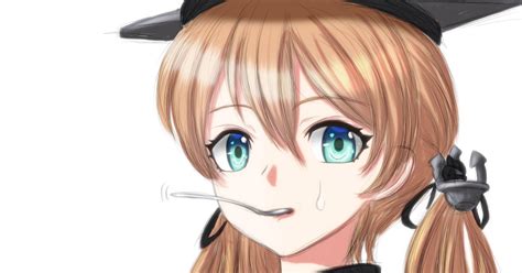 艦隊これくしょん プリンツ・オイゲン ガタガタ震えて立ち向かうのイラスト Pixiv