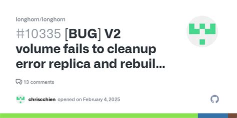 Bug V2 Volume Fails To Cleanup Error Replica And Rebuild New One