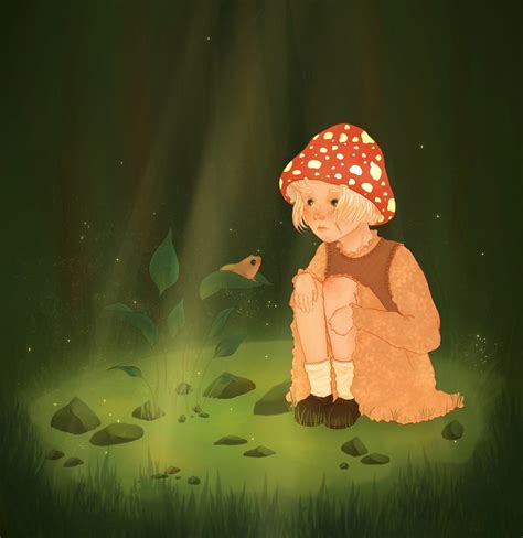Иллюстрация Дитя леса в стиле 2d детский персонажи