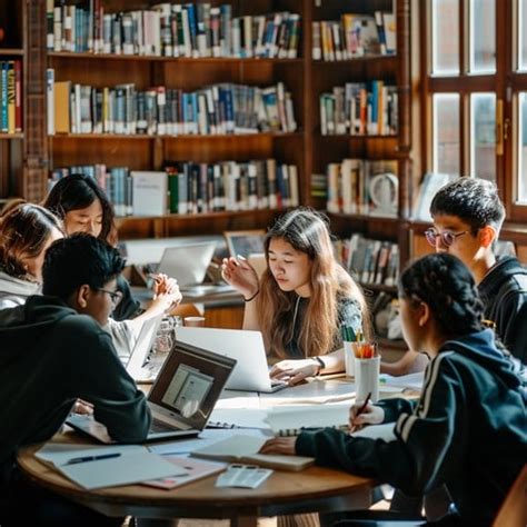 Free Group Study Session Image Students Library Study Download At