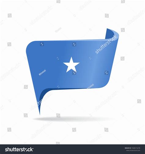 Somalian Flag Map Pointer Layout Vector Stock Vector Royalty Free