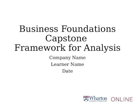 Pptx Capstone Framework For Analysis 1 Dokumentips