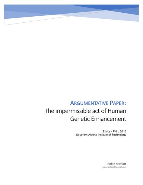 Final Ethics Paper Warning Tt Undefined Function 32 Argumentative Paper The Impermissible