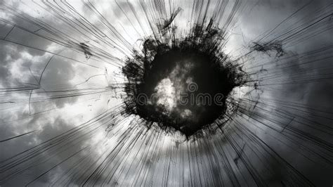 Dark Chaotic Cloud Formation With A Central Black Hole Like Structure