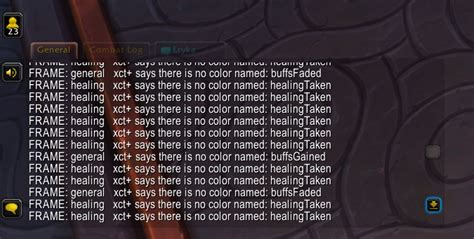 Bug Xct Says There Is No Color Named BuffsFaded BuffsGained