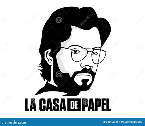 Money Heist Title With Dali Mask La Casa De Papel Design Netflix Film