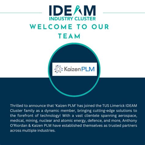 Kaizen Plms Collaboration With Ideam And The Cluster Community
