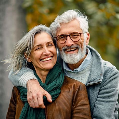 Premium Photo Photo Portrait Of An Older Elderly Couple Hugging And