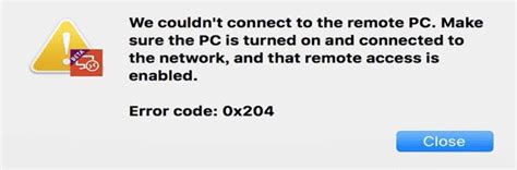 How To Resolve Remote Desktop Error Code 0x204 In Windows And Macos