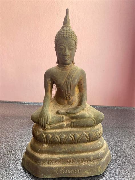 พณาไพรสิน พระบูชาหลวงพ่อสามศรี หน้าตัก 4” ฐานดินไทย