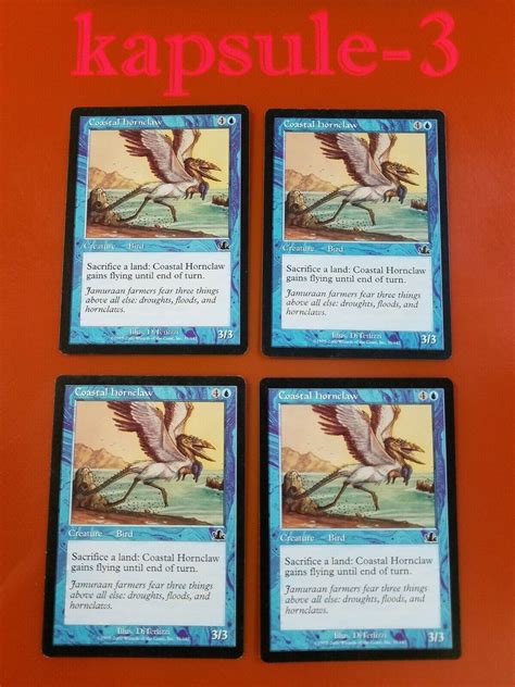 4x Coastal Hornclaw Prophecy Mtg Magic Cards Ebay