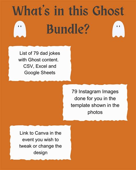Dad Jokes About Ghosts With Social Media Posts Spreadsheets And