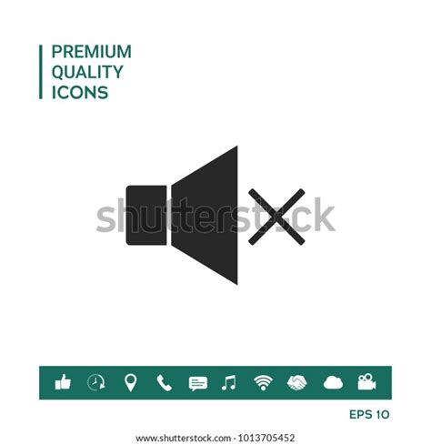No Volume Icon Stock Vector Royalty Free Shutterstock