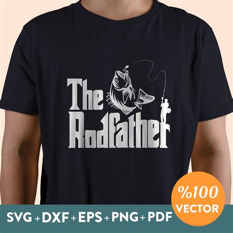 The Rodfather Svg Fisherman Svg Fishing Svg Rodfather Svg Dad Svg