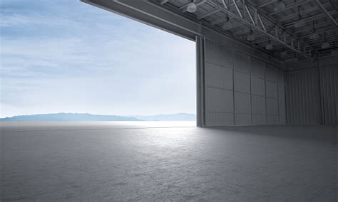 항공기 옷걸이 문 오픈 자동차 단계 3d 일러스트 비행기 격납고에 대한 스톡 사진 및 기타 이미지 비행기 격납고 0명