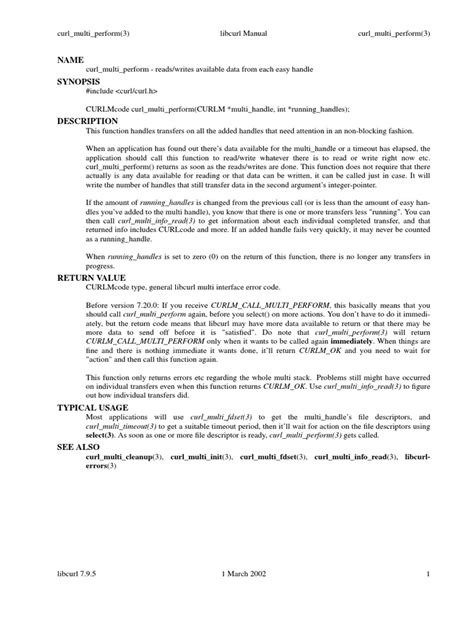 Curl Multi Perform Pdf Digital Technology Computer Architecture