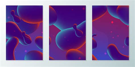 추상 유체 다색 배경 브로셔 전단지 잡지 명함 브랜딩 배너 헤더 책 표지 그래픽 디자인 배경을위한 현대적이고 트렌디 한 템플릿 디자인 3차원 형태에 대한 스톡 벡터 아트 및