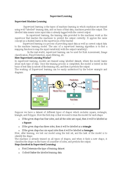 Supervised Learning Summary Computer Science And Engineering Supervised Learning Supervised
