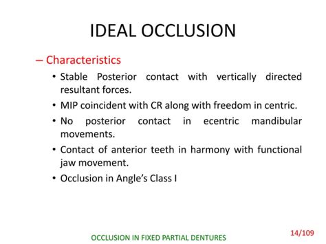 Occlusion In Fixed Partial Denture Pptx Dental Health Diseases And Conditions