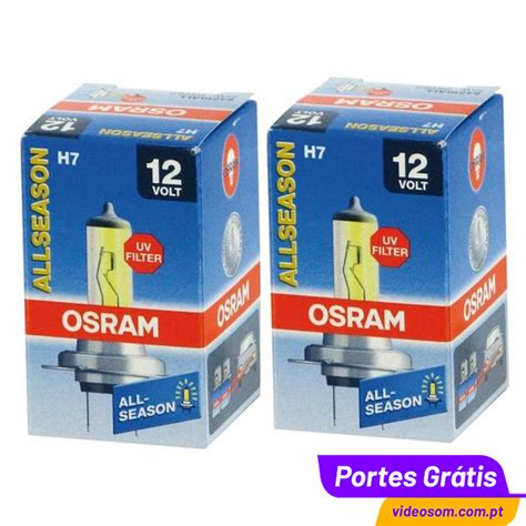 Osram ALL SEASON H7 12v 55w ( 2 Lâmpadas ) - Videosom