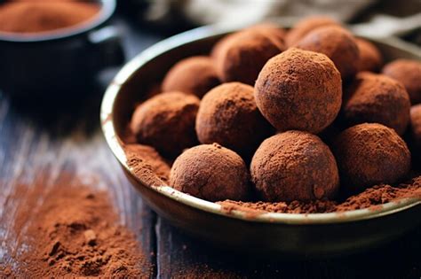 Premium Photo Cocoa Balls